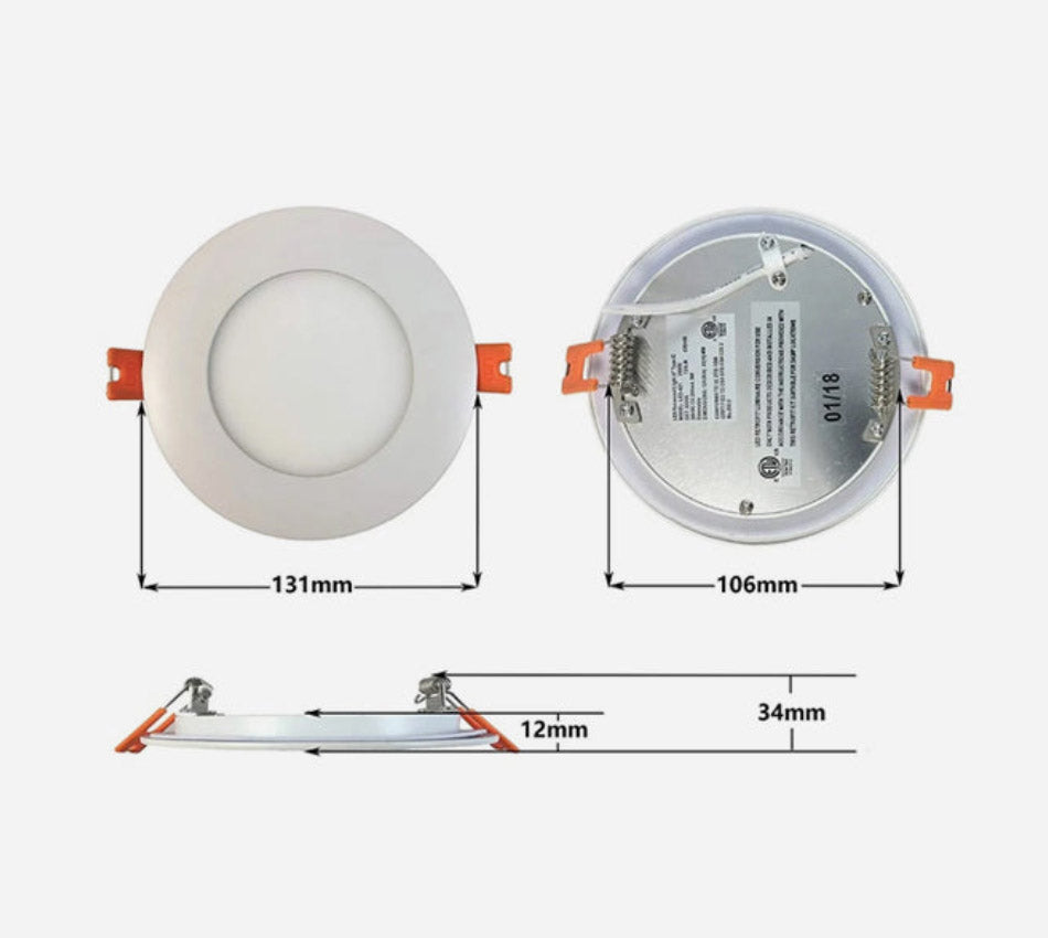 4" Round Slim Recessed LED Light - 5000K WHITE– JENCO CANADA INC.