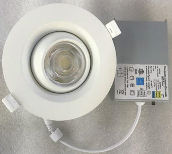 4" LED RECESSED GIMBAL POTLIGHT - 360DEG - 9W - 3CCT– JENCO CANADA INC.