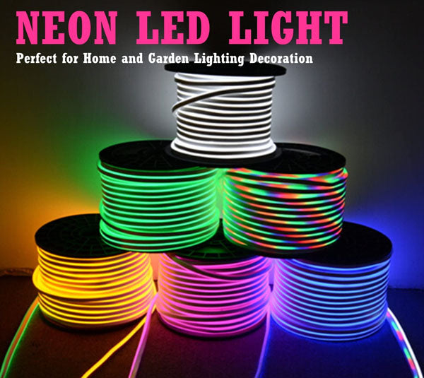 LED NEON Light, AC 110-120V Flexible LED Neon Strip Lights– Jenco Canada